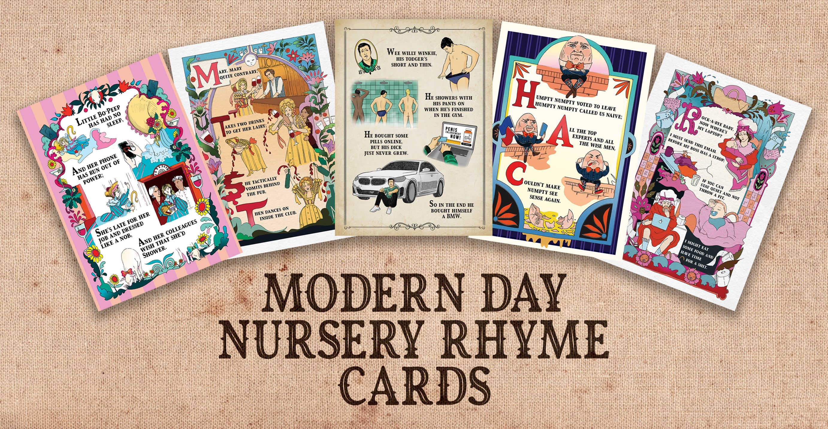 Modern Day Nursery Rhyme Cards – Quite Good Cards